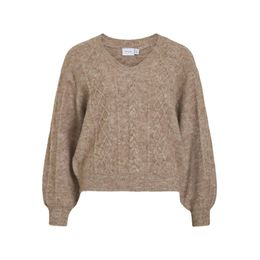 Vila Strickpullover in Natural Melange | Gr.: L
