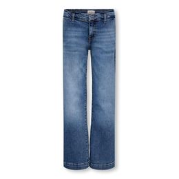 KIDS Only Jeans mit weitem Bein in Light Blue Denim | Gr.: 128
