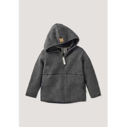 hessnatur Fleece-Jacke in anthrazit | Gr.: 62/68
