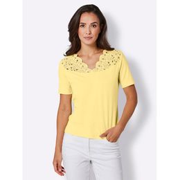 CR&Eacute;ATION L creation L Modal-Baumwoll-Shirt in zitrone | Gr.: 48
