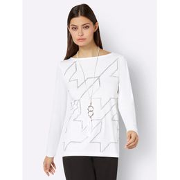 CR&Eacute;ATION L creation L Langarmshirt in ecru | Gr.: 36