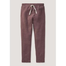 hessnatur Fleece Hose in brombeersorbet | Gr.: 134/140