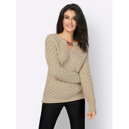CR&Eacute;ATION L creation L Pullover in sand | Gr.: 42