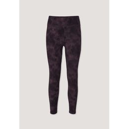 hessnatur Leggings in schwarzbeere | Gr.: S