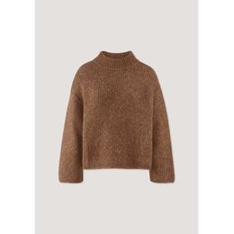 hessnatur Strick Pullover in cognac | Gr.: M