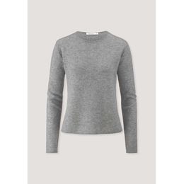 hessnatur Strick Pullover Regular in hellgrau | Gr.: XXL