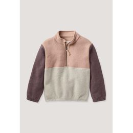 hessnatur Fleece Sweatshirt in helles terrakotta | Gr.: 110/116