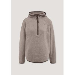 hessnatur Fleece Hoodie in mandelbraun | Gr.: XXL