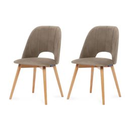 KONSIMO Polsterstuhl 2er-Set beige Ma&szlig;e (cm): B: 48 H: 86 &raquo; H&ouml;ffner