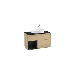Villeroy & Boch V&B Waschtischunterschrank Wandbeleuchtung Finion 100, Pl bla m, Reg bla m Lac, Oa ven ; Villeroy & Boch (G892PDPC)