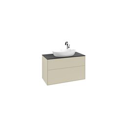 Villeroy & Boch V&B Waschtischunterschrank Finion 100x60,3cm, Abd.-Pl. bla m, si Gr m Lac ; Villeroy & Boch (F88200HJ)