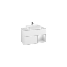 Villeroy & Boch V&B Waschtischunterschrank Finion 100, Pl w m, Rg r wh. m Lac, glo wh. Lac ; Villeroy & Boch (F371MTGF)