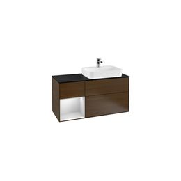 Villeroy & Boch V&B Waschtischunterschrank Wandbeleuchtung Finion 120cm, Pl b m, Reg li wh. m Lac, wal ven ; Villeroy & Boch (G392MTGN)