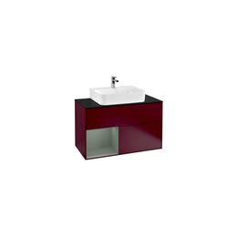 Villeroy & Boch V&B Waschtischunterschrank Finion 100, Pl wh. m, Reg li Oli. m Lac, Peo m ; Villeroy & Boch (F112GMHB)