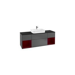 Villeroy & Boch V&B Waschtischunterschrank Wandbeleuchtung Finion 160cm, Pl b m, Reg Peo m Lac, Anthrac. m ; Villeroy & Boch (G452HBGK)