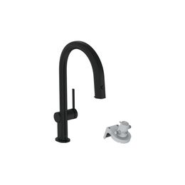 Hansgrohe Sp&uuml;ltisch-Einhebelmischer Aqittura M91 m Ausl, o. Filt., 1j, sBox, matt-sw (76826670)