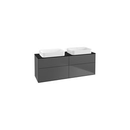 Villeroy & Boch V&B Waschtischunterschrank Wandbeleuchtung Finion 160x60,3x50,1cm, Gl. bla m, Anthrac. m ; Villeroy & Boch (G72200GK)