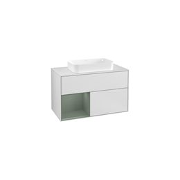Villeroy & Boch V&B Waschtischunterschrank Abdeckplatte wh. m Finion 100x60,3cm, Reg li Oli. m Lac, wh. m Lac ; Villeroy & Boch (F241GMMT)