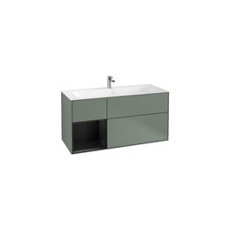 Villeroy & Boch V&B Waschtischunterschrank Finion 119,6x59,1cm, Rg l bla m Lac, Oli. m Lac ; Villeroy & Boch (F060PDGM)