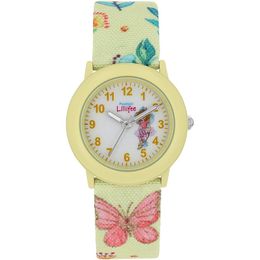 Prinzessin Lillifee Quarzuhr Armbanduhr, Kinderuhr, Mädchenuhr, ideal auch als Geschenk bunt-weiß, gelb Zauberhafte Kinderarmbanduhr
