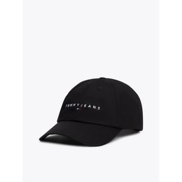 Tommy Jeans Baseball Cap »TJW LINEAR LOGO 6 PANEL CAP« mit Logostickerei UNISEX Black