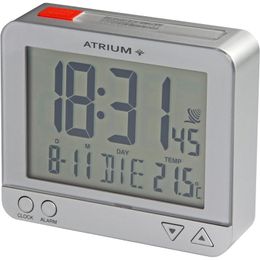 Atrium Funkwecker »A760-19« Digitalwecker, Quarzwecker, Innentemperatur, Schlafzimmer silberfarben Praktischer Funkwecker