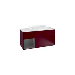 Villeroy & Boch V&B Waschtischunterschrank Wandbeleuchtung Finion 120cm, Pl w m, Reg li Anthrac. m, Peo m ; Villeroy & Boch (G291GKHB)
