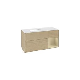 Villeroy & Boch V&B Waschtischunterschrank Finion 120x60 cm, Reg re si Gr m Lac, Oa Veneer ; Villeroy & Boch (F691HJPC)