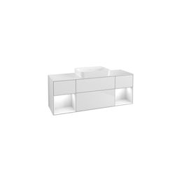 Villeroy & Boch V&B Waschtischunterschrank Wandbeleuchtung Finion 160x60,3x50,1cm, Rg g wh. Lac, wh. m Lac ; Villeroy & Boch (G741GFMT)