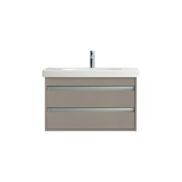 Duravit Waschtischunterschrank Ketho 80x45,5cm, bas. ma, 2 Schubk., wandh&auml;ngend (KT664704343)