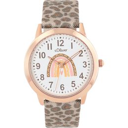 s.Oliver Quarzuhr Armbanduhr, Kinderuhr, M&auml;dchenuhr, Schulanfang, Geschenkidee bunt-bunt Angesagte Kinderarmbanduhr