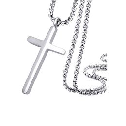 Firetti Kette mit Anhänger »Schmuck Geschenk Kreuz« edelstahlfarben Auffallend schöne Kette mit markantem Kreuz-Anhänger