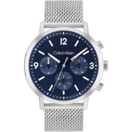 Calvin Klein Multifunktionsuhr &raquo;GAUGE&laquo; Quarzuhr, Armbanduhr, Herrenuhr, Datum, Edelstahlarmband silberfarben Ansprechende Multifunktionsuhr f&uuml;r Herren