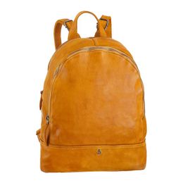Harbour 2nd Cityrucksack »Meghan« aus Leder mit typischen Marken-Anker-Label und Schmuckanhänger mustard B/H/T: 27 cm x 30 cm x 13 cm B/H/T: 27 cm...