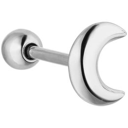 PURELEI Single-Ohrstecker »Schmuck Geschenk Piercing Moon, 24131-Piercing-Moon« edelstahlfarben 7,46 mm Verleihe jedem Look durch das Moon Piercing...