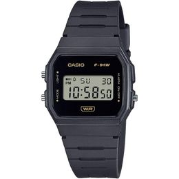 CASIO TIMELESS COLLECTION Chronograph Quarzuhr, Armbanduhr, Damen, Herren, retro, digital, Datum, Stoppfunktion schwarz-grau Moderner Chronograph...