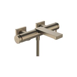 Hansgrohe Einhebel-Wannenarmatur Tecturis E Ausladung 213mm, AP, brushed bronze (73420140)