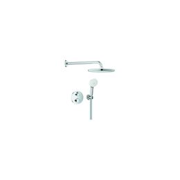 Grohe Unterputz-Duschsystem Grohtherm 103996 rund 2 ASV f&uuml;r Duschrahmen Mono chrom (1039960000)