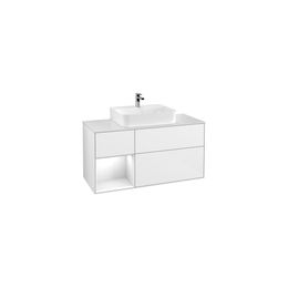 Villeroy & Boch V&B Waschtischunterschrank Finion 120cm, Pl w m, Rg l g w Lac, glo wh. Lac ; Villeroy & Boch (F161GFGF)