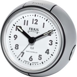 FILIUS zeitdesign Funkwecker &raquo;0544-19&laquo; silberfarben Moderner Funkwecker