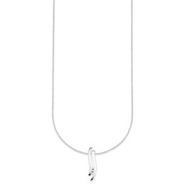 Bruno Banani Kette mit Anhänger »Schmuck Geschenk Silber 925 Halsschmuck Halskette Ankerkette« mit Zirkonia (synth.) silberfarben-weiß Bruno Banani...