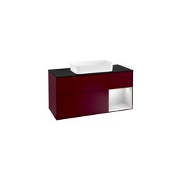 Villeroy & Boch V&B Waschtischunterschrank Wandbeleuchtung Finion 120cm, Pl bla m, Reg re wh. m Lac, Peo m ; Villeroy & Boch (G302MTHB)