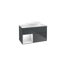 Villeroy & Boch V&B Waschtischunterschrank Wandbeleuchtung Finion 100, Pl w m, Reg wh. m Lac, md bl. m Lac ; Villeroy & Boch (GA11MTHG)