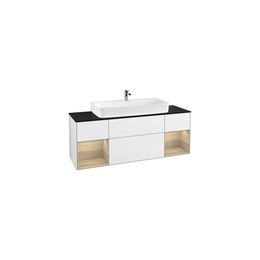 Villeroy & Boch V&B Waschtischunterschrank Finion 160cm, Reg Oa ven, Glossy white lacquer ; Villeroy & Boch (F212PCGF)