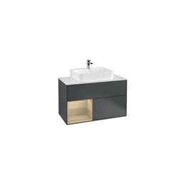 Villeroy & Boch V&B Waschtischunterschrank Finion 100, Pl b m, Reg li Oa ven, md bl. m Lac ; Villeroy & Boch (F111PCHG)