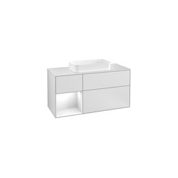 Villeroy & Boch V&B Waschtischunterschrank Finion 120cm, Pl w m, Rg l g wh. Lac, wh. m Lac ; Villeroy & Boch (F291GFMT)
