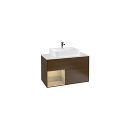 Villeroy & Boch V&B Waschtischunterschrank Finion 100, Pl bla m, Reg li Oa ven, wal ven ; Villeroy & Boch (F111PCGN)