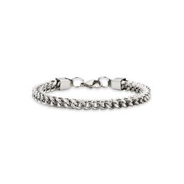 Bruno Banani Armband »Schmuck Geschenk Armkette Panzerkette 6 mm breit Silber« edelstahlfarben 22,5 Armband - lässig und leger