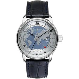 Zeppelin Automatikuhr »Friedrichshafen Automatic GMT« Mechanische Uhr, Armbanduhr, Herrenuhr, Datum, Made in Germany dunkelblau Angesagte...