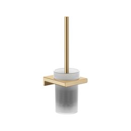 Hansgrohe WC-B&uuml;rstengarnitur AddStoris Wandmont., Metall, Glas, brushed bronze (41752140)